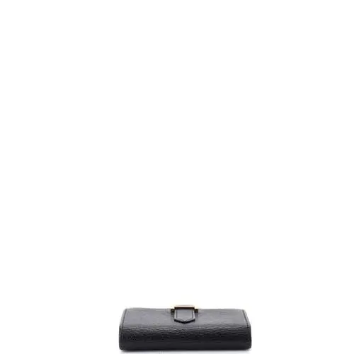 Hermès Bearn Card Case Chevre Mysore - Black