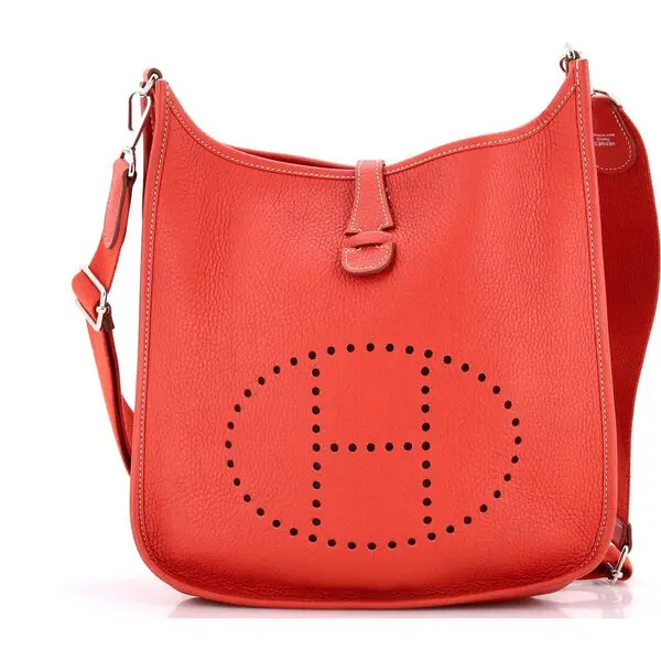 Hermès Evelyne Bag Gen Iii Clemence Pm - Red
