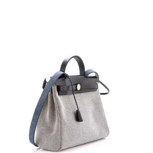 Hermès Herbag Zip Criss Viking Toile And Leather 31