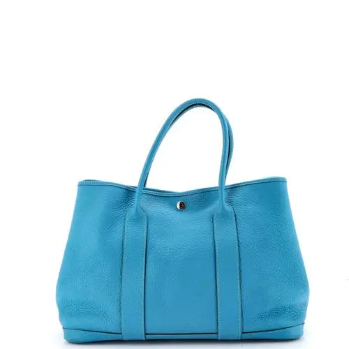 Hermès Garden Party Tote Leather 36 - Blue