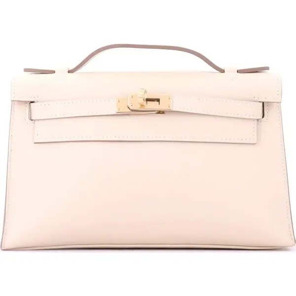 Hermès Kelly Pochette Swift - Craie