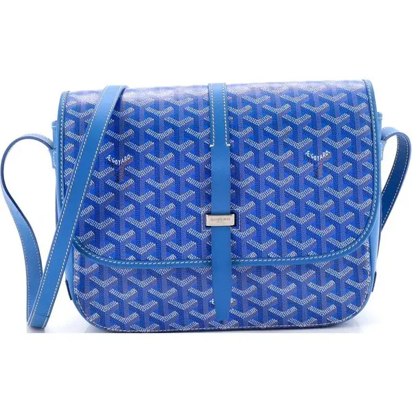 Goyard Belvedere Ii Messenger Bag Coated Canvas Mm - Blue