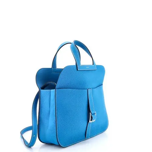 Hermès Halzan Bag Clemence 31 - Blue