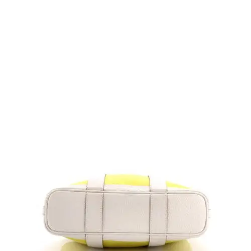 Hermès Garden File Tote Toile And Leather 28 - Yellow