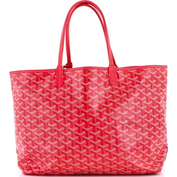 Goyard Saint Louis Reversible Tote Coated Canvas And Printed Canvas Pm - Red