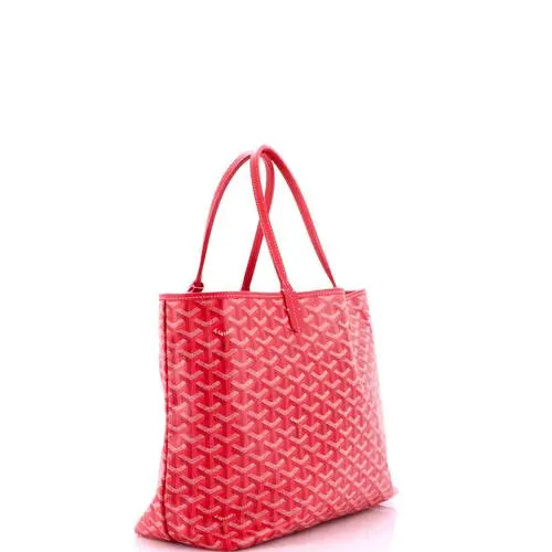 Goyard Saint Louis Reversible Tote Coated Canvas And Printed Canvas Pm - Red