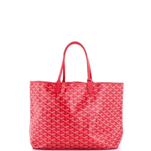 Goyard Saint Louis Reversible Tote Coated Canvas And Printed Canvas Pm - Red