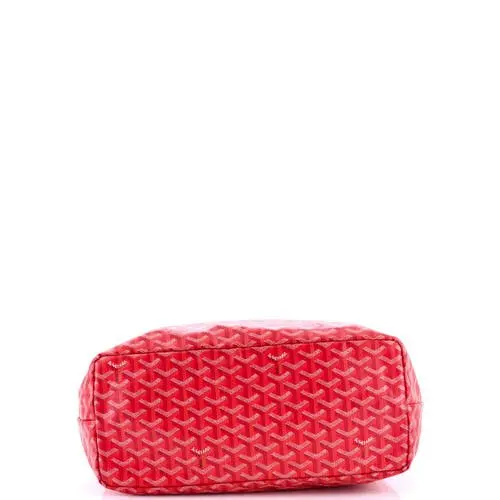 Goyard Saint Louis Reversible Tote Coated Canvas And Printed Canvas Pm - Red