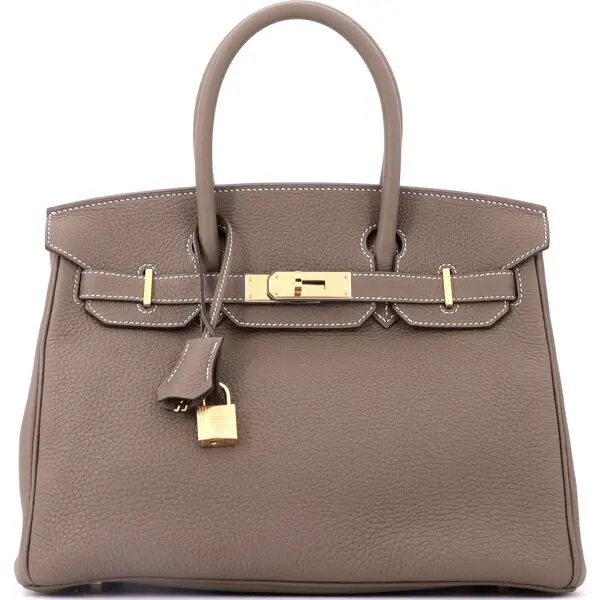 Hermès Birkin Handbag Togo With Gold Hardware 30
