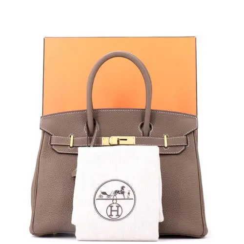 Hermès Birkin Handbag Togo With Gold Hardware 30