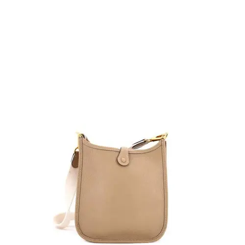Hermès Long Strap Evelyne Bag Clemence Tpm - White