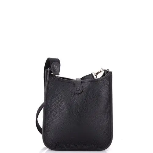 Hermès Long Strap Evelyne Bag Clemence Tpm - Black