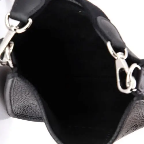 Hermès Long Strap Evelyne Bag Clemence Tpm - Black