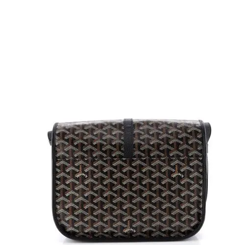 Goyard Belvedere Ii Messenger Bag Coated Canvas Mm - Black
