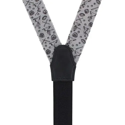 Trafalgar Batter Up Novelty Baseball Silk Button End Suspenders