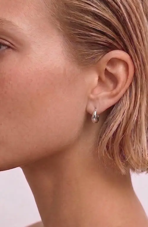 YOJ Mini Pebble Hoop Earrings