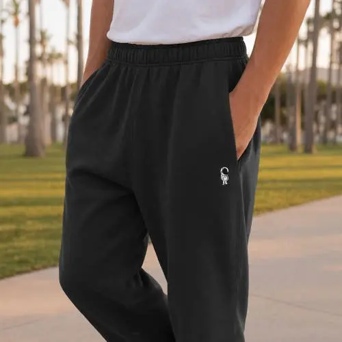 DALIX Astronaut Midweight Relaxed Faded Track Pant - Faded Black