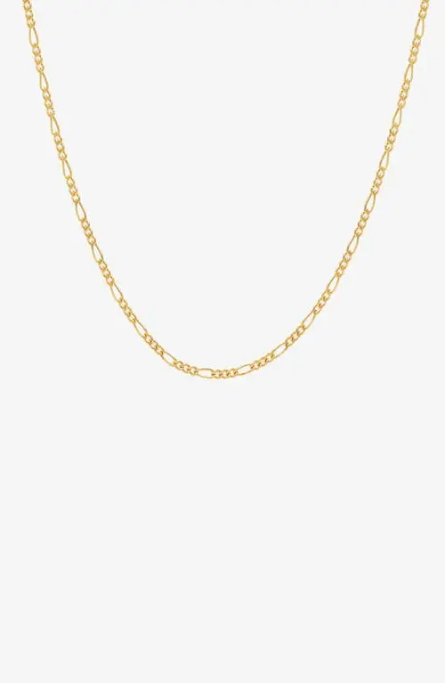 YOJ Figaro Midi Choker Necklace In Plated Sterling Silver
