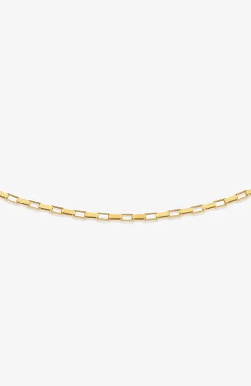 YOJ Plated Sterling Silver Box Link Choker Necklace