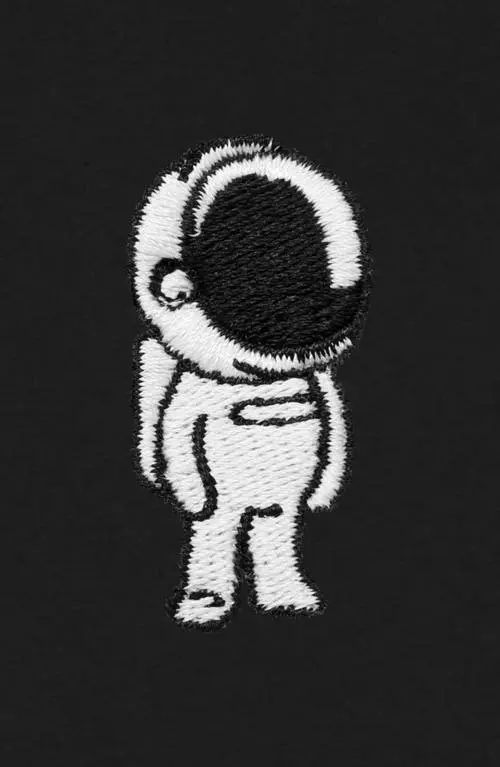 DALIX Astronaut Midweight Fleece Relaxed Track Pants - Black