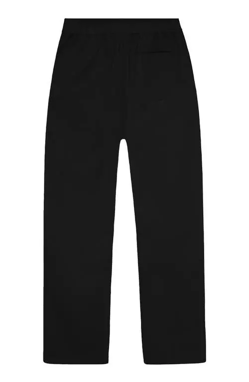 DALIX Astronaut Midweight Fleece Relaxed Track Pants - Black