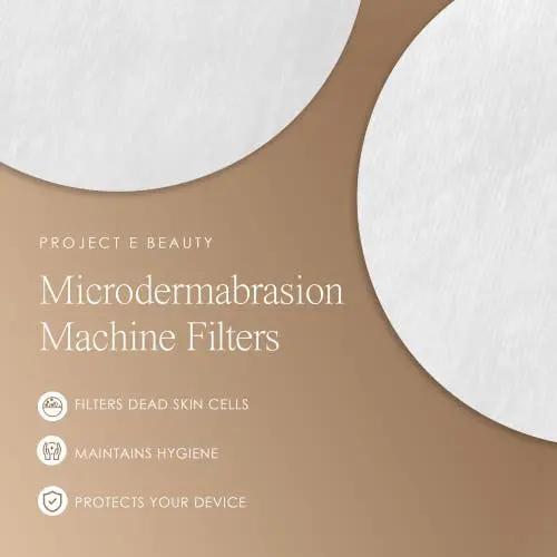 PROJECT E BEAUTY 1000pcs Microdermabrasion Replacement Filters 11mm Cotton Filter