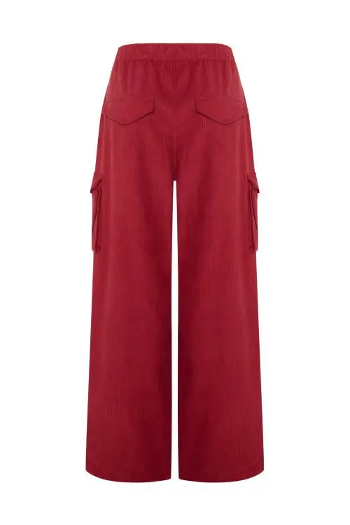 PCFG Pure Cotton Cargo Pants - Red