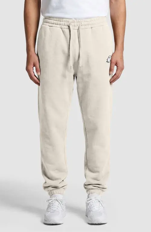 DALIX Ghost Midweight Fleece Regular Fit Track Pants - Ecru