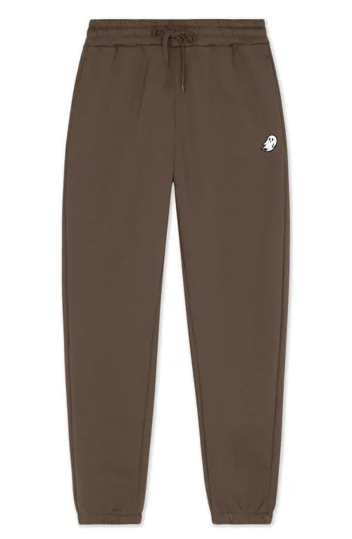 DALIX Ghost Midweight Fleece Regular Fit Track Pants - Walnut