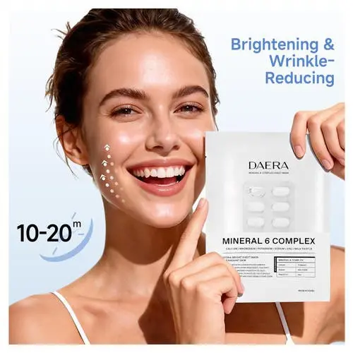 DAERA Hydrating Glow Sheet Mask Brightening Face Mask Daily Firming Face Care 5 Sheets