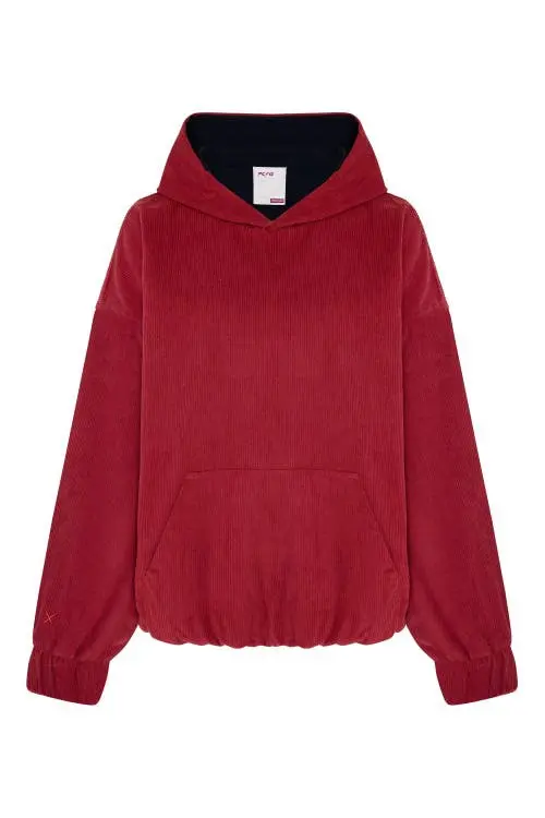 PCFG Pure Cotton Hooded Sweatshirt - Red