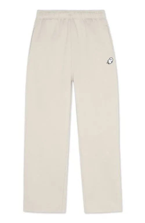 DALIX Ghost Midweight Fleece Relaxed Track Pants - Bone