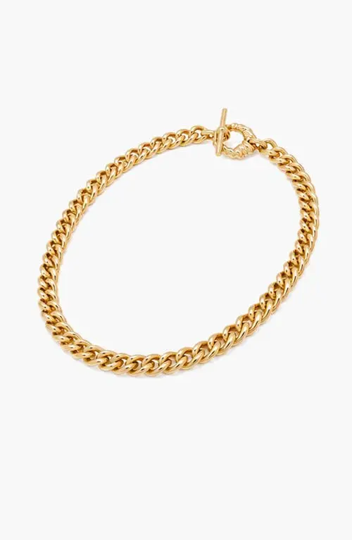YOJ Coral Curb Chain Necklace - Gold