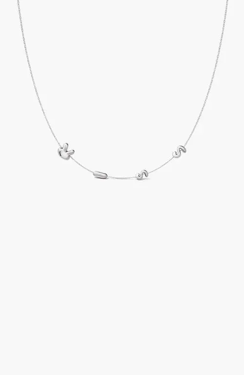 YOJ Kiss Necklace - Silver