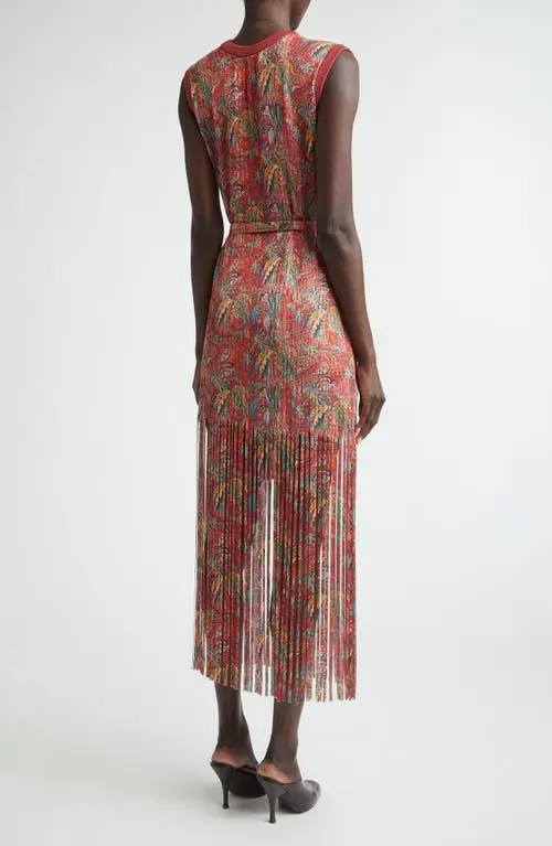 Etro Paisley Print" Sweater Dress With Fringe