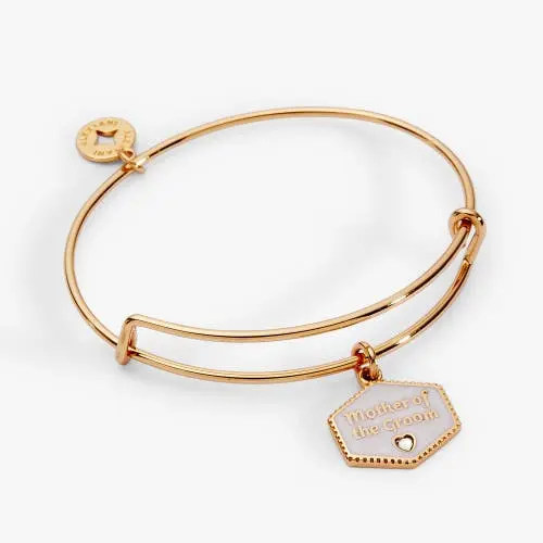 ALEX AND ANI Mother Of The Groom Charm Bangle - Gold