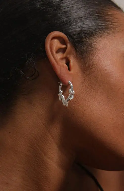 YOJ Knotted Maxi Hoop Earrings