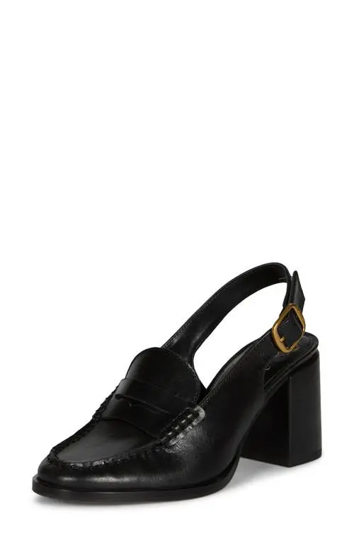 Vince Camuto Grinie Slingback Penny Loafer Pump - Black
