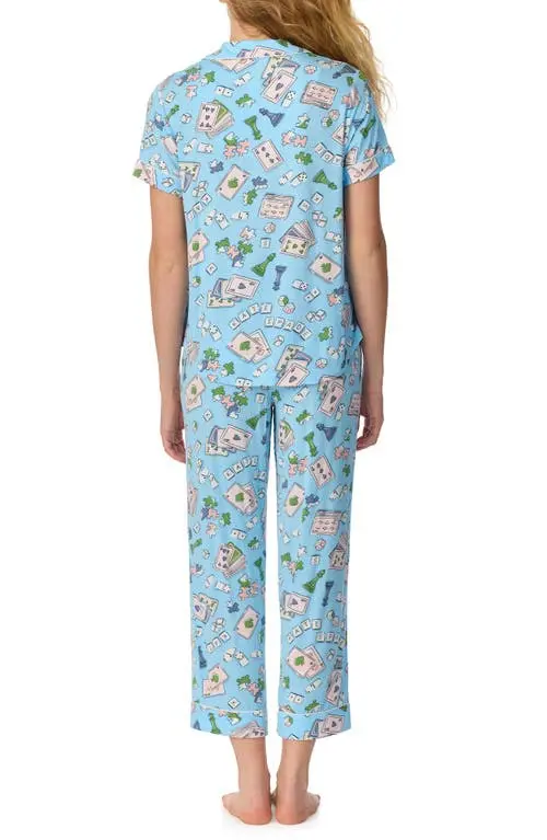 Kate Spade New York Print Crop Pajamas - Blue Print