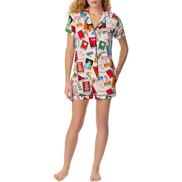 Kate Spade New York Print Short Pajamas - Pink Print