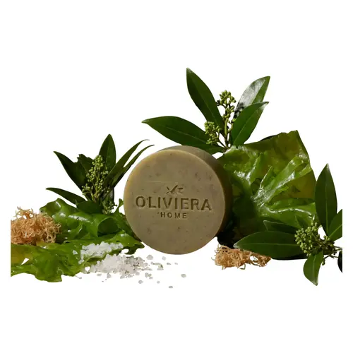 OLIVIERA HOME Seaweed Bar Soap Trio - Green