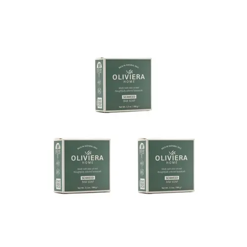 OLIVIERA HOME Seaweed Bar Soap Trio