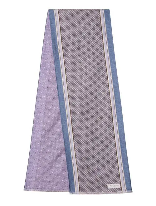 Robert Talbott Niven Houndstooth Scarf - Lavender