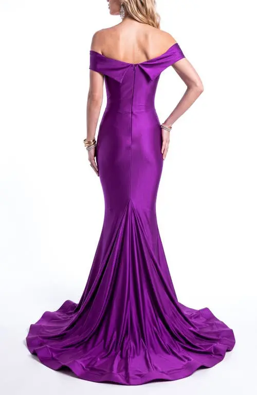 JESSICA ANGEL Mermaid Gown - Plum