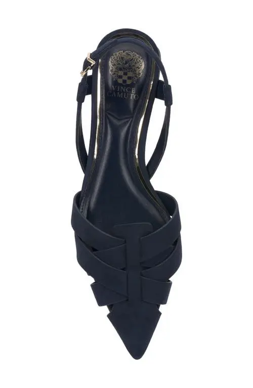 Vince Camuto Vinesha Slingback Pointed Toe Pump - Deep Navy