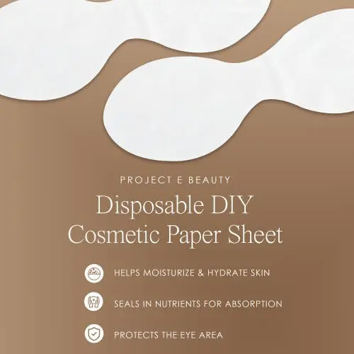 PROJECT E BEAUTY 100pcs Disposable Diy Cosmetic Paper Sheet