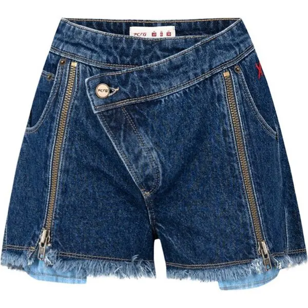 PCFG Free Heaven Short With Zip Details - Blue