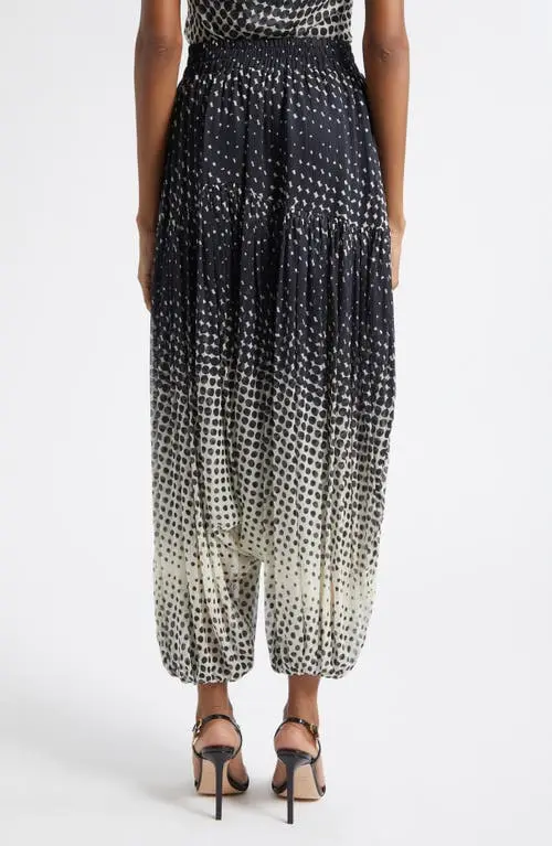 Christopher John Rogers Halftone Wiggle Dot Harem Pants