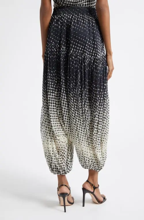 Christopher John Rogers Halftone Wiggle Dot Harem Pants