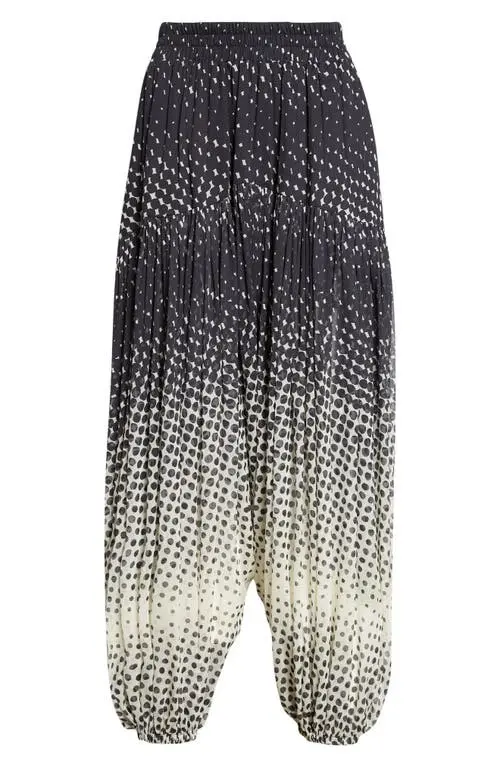 Christopher John Rogers Halftone Wiggle Dot Harem Pants